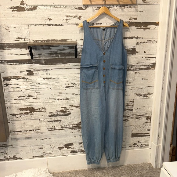 SHEIN | Jeans | Shein Blue Denim Overalls For Women | Poshmark